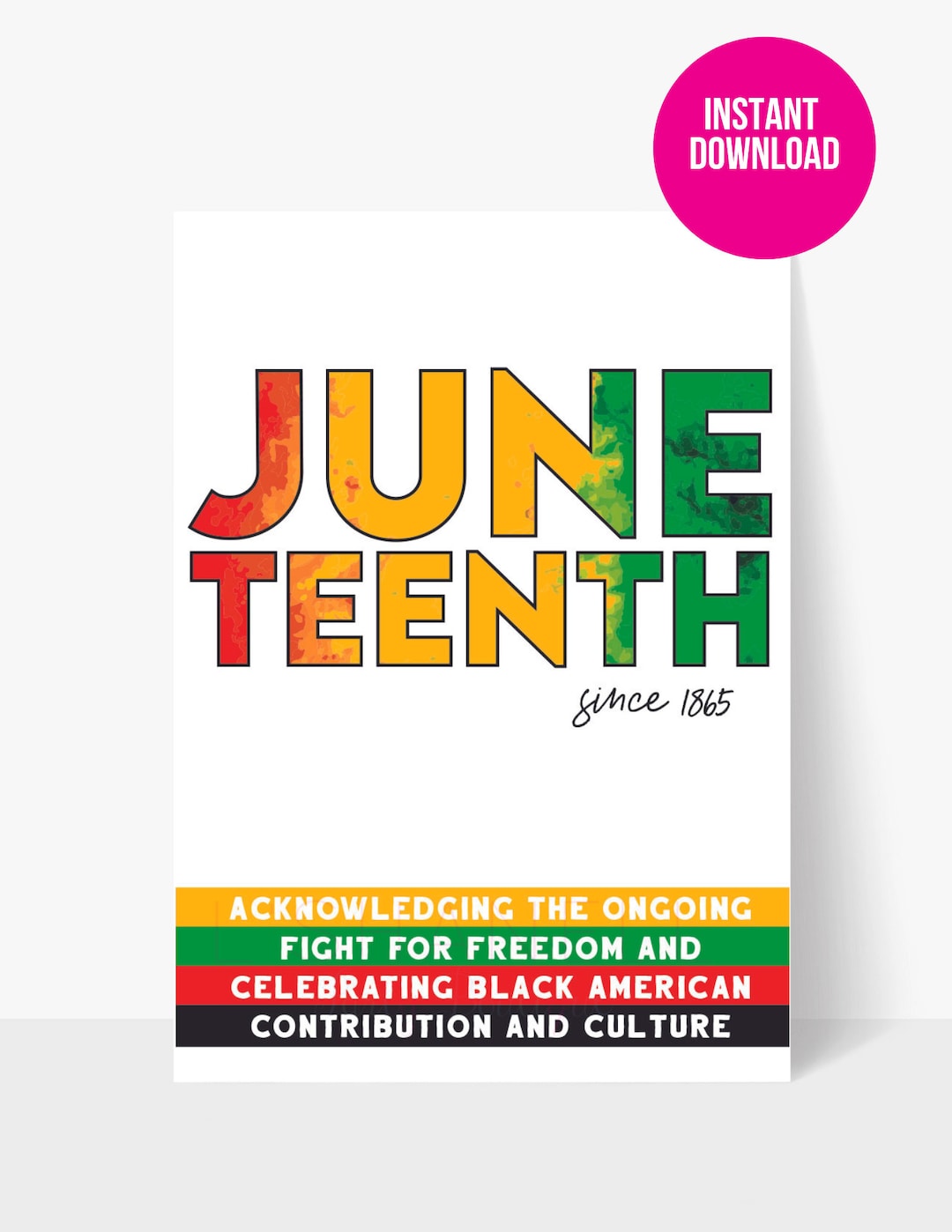 Printable Juneteenth Sign / Juneteenth Decor / Juneteenth Print ...