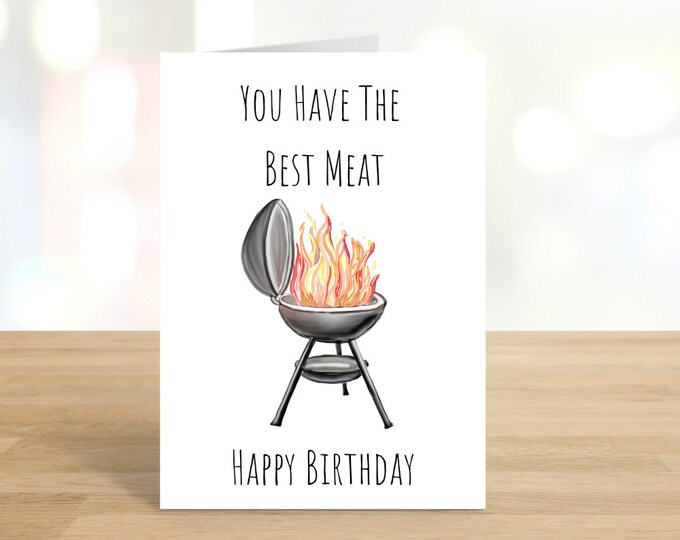 Printable You Have the Best Meat / Funny Birthday Card / - Etsy