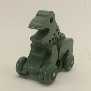 Whimsical Wooden Toy Frog on Wheels - Handcrafted Kids' Fun! - Etsy