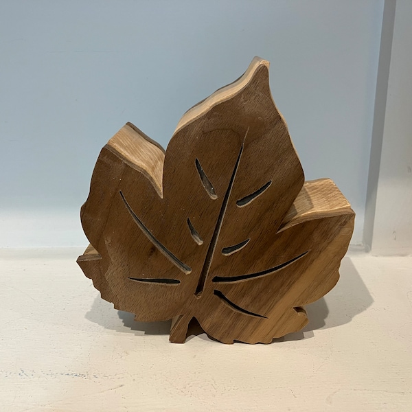 Wooden Leaves - Etsy