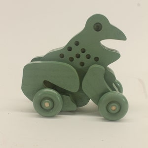 Whimsical Wooden Toy Frog on Wheels - Handcrafted Kids' Fun! - Etsy