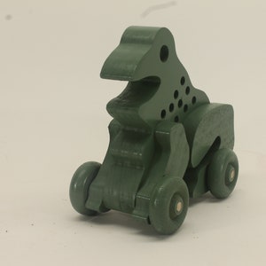 Whimsical Wooden Toy Frog on Wheels - Handcrafted Kids' Fun! - Etsy