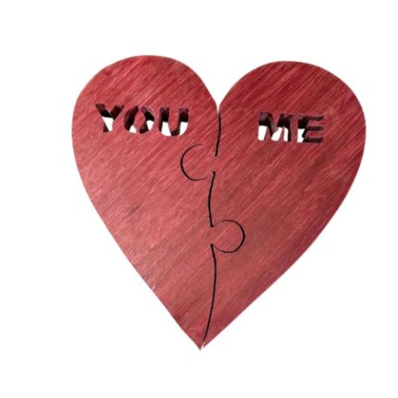 Wood Heart Puzzle - Etsy