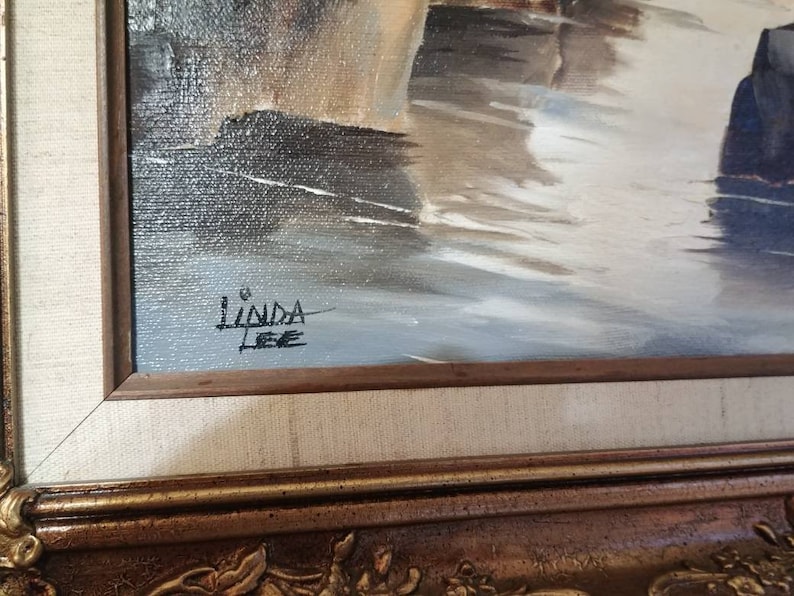Linda Lee Kinman Coastal Seascape Fine Art Oil Painting on Canvas Well ...