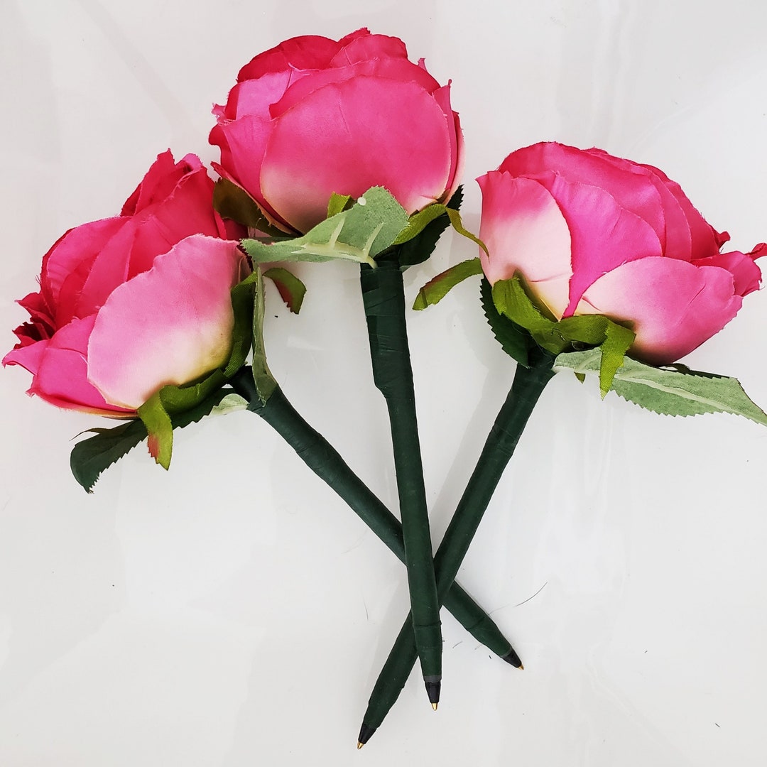 Individual FLOWER PEN - Beautiful Peony Flower Pen, Guestbook Pens ...