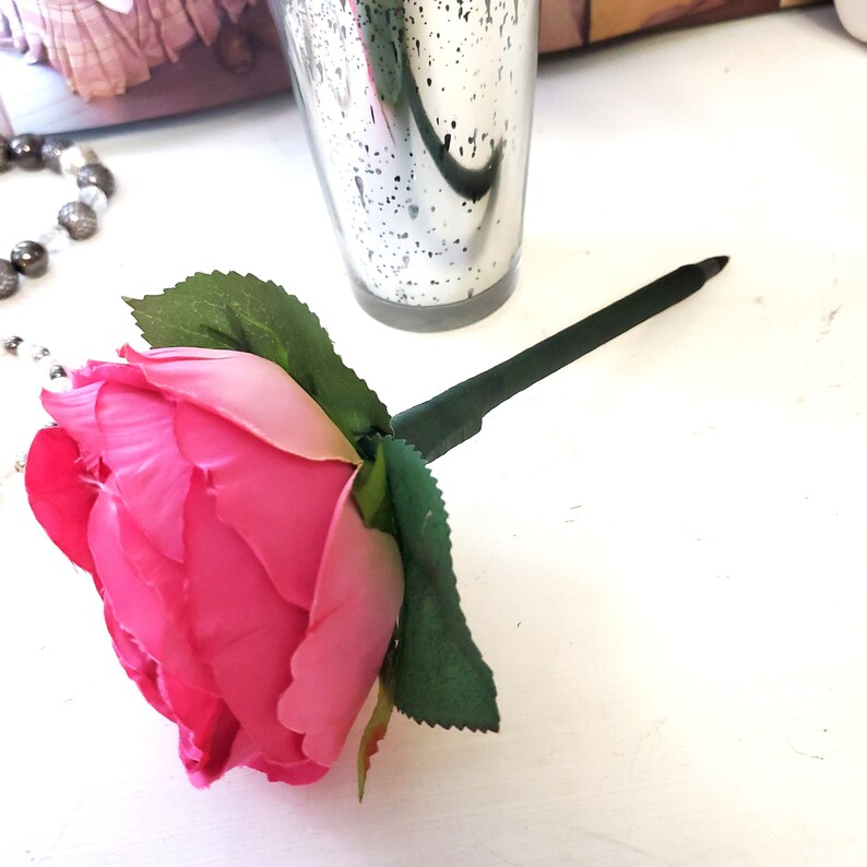 Individual FLOWER PEN - Beautiful Peony Flower Pen, Guestbook Pens ...