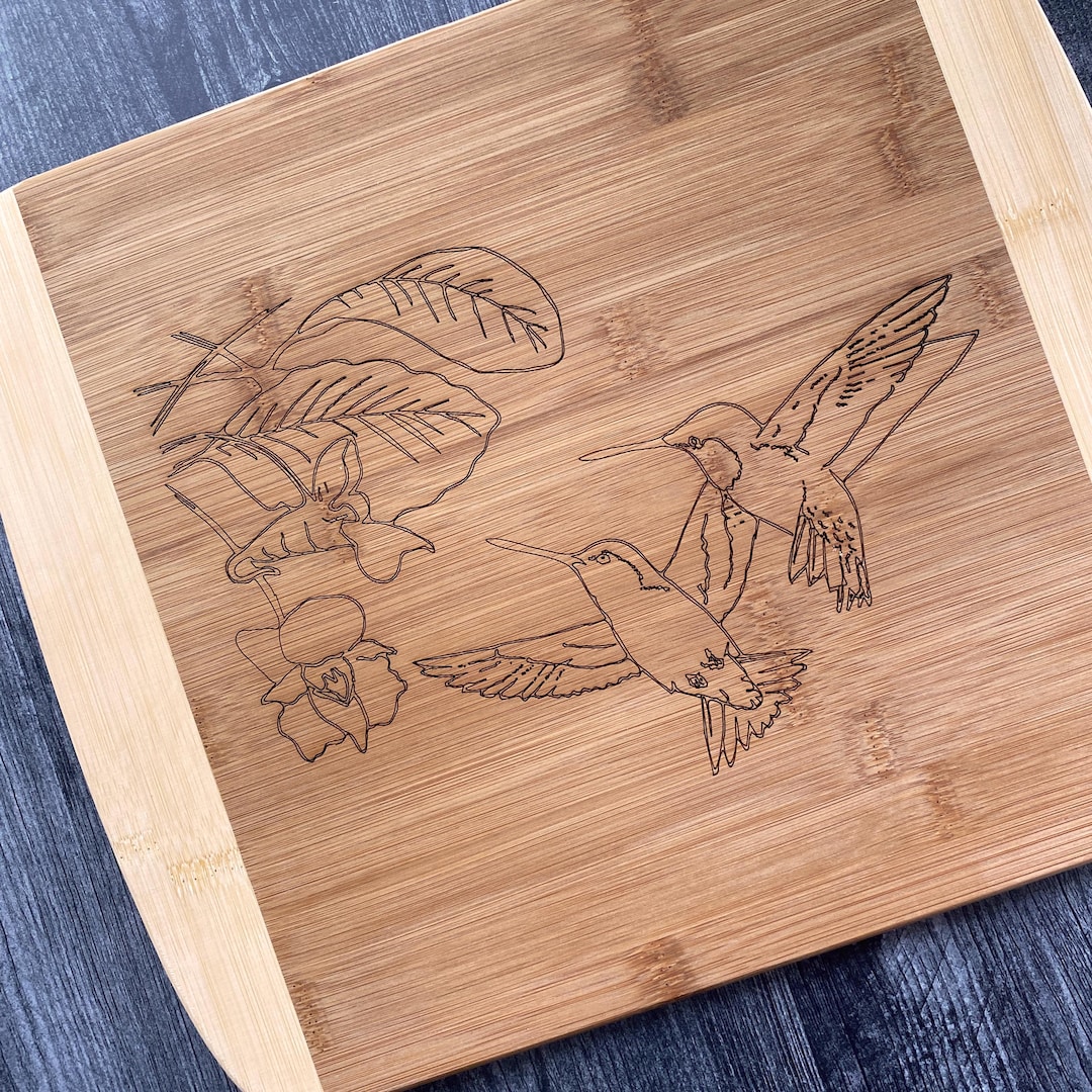 Hummingbird Cutting Board/bamboo/gift or for Yourself - Etsy