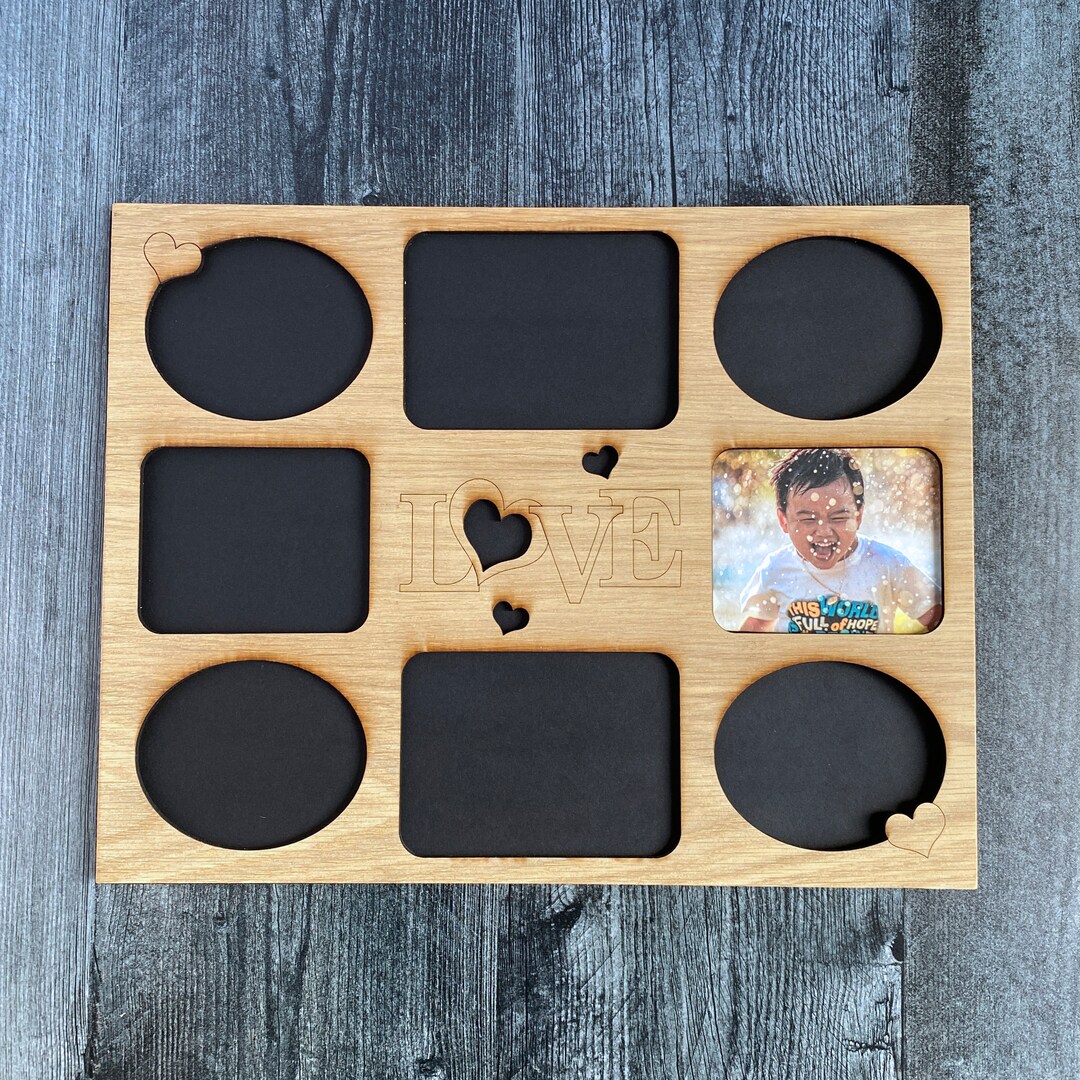 Love Photo Mat Insert for Your Frame | Family Picture Mat (frame/stand ...