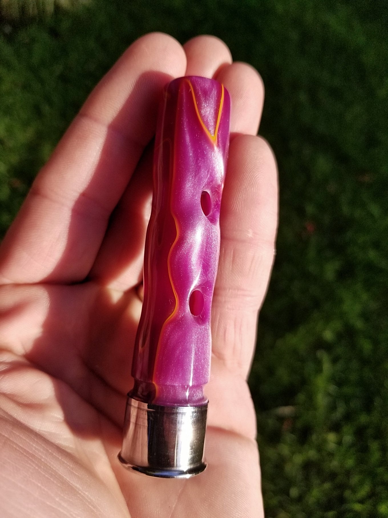 Duck Call Acrylic Duck Whistle Purple Neon Nickel Base - Etsy UK