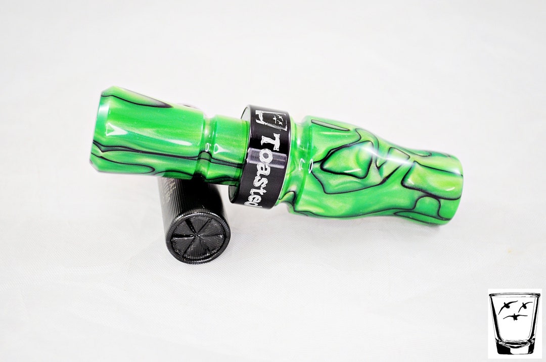 Acrylic "sns" Mallard Duck Call - Nuclear Lime W/ Black Band | "shaken ...