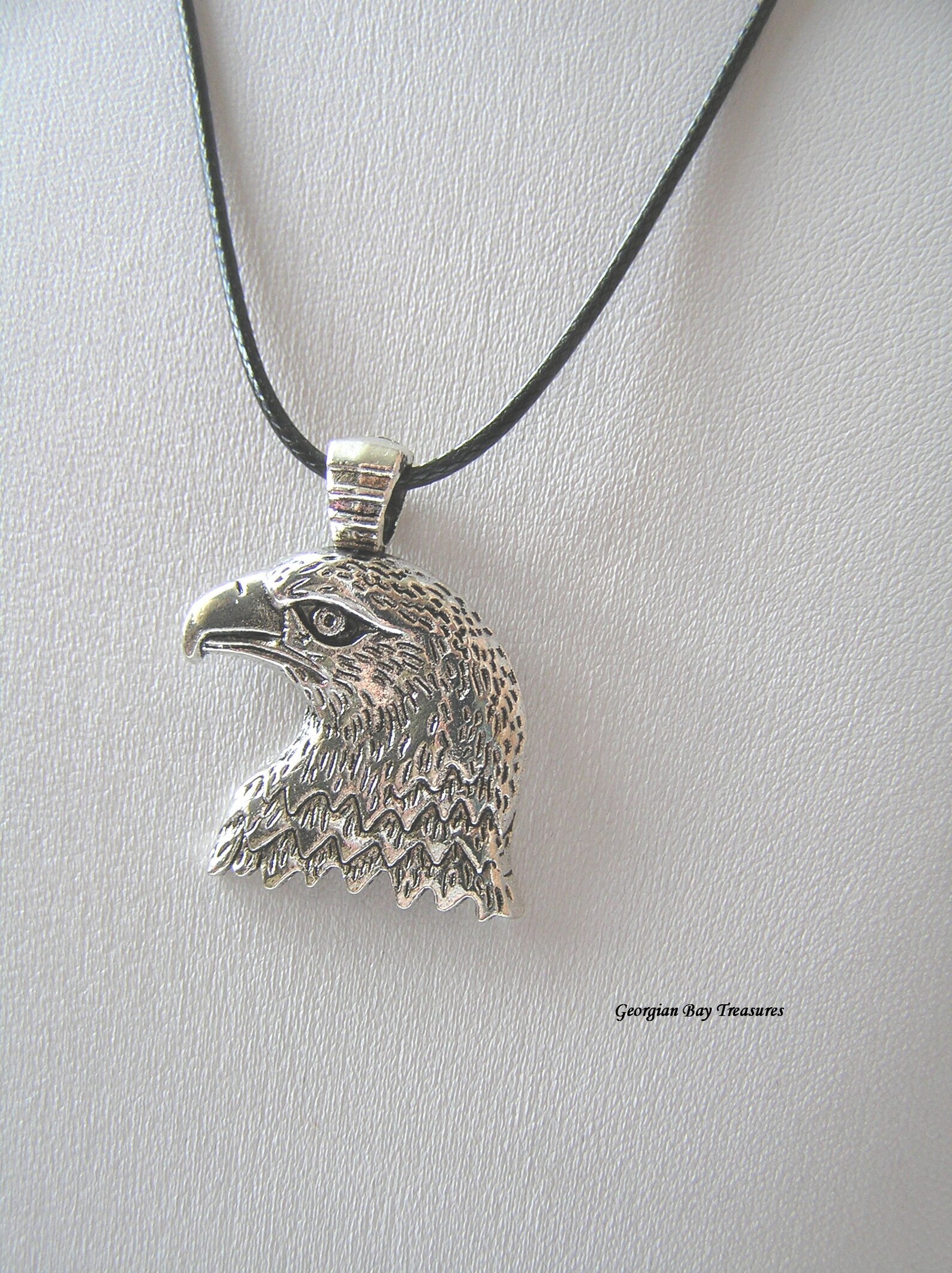 Eagle Pendant With Cord, Spirit Animal Totem, Bird and Nature Lovers ...