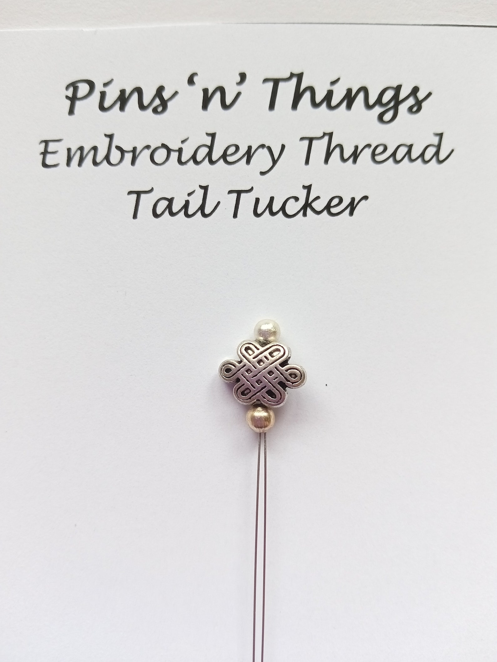 Celtic Embroidery Thread Tail Tucker | Etsy