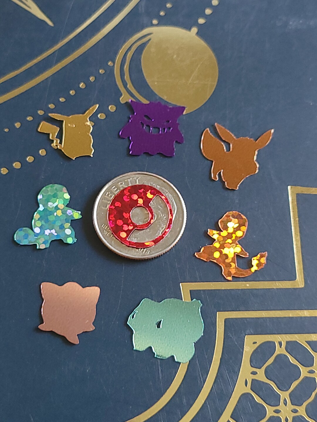 Catch Em' All-anime, Cartoon, Pikachu, Bulbasaur, Glitter, Shaped ...