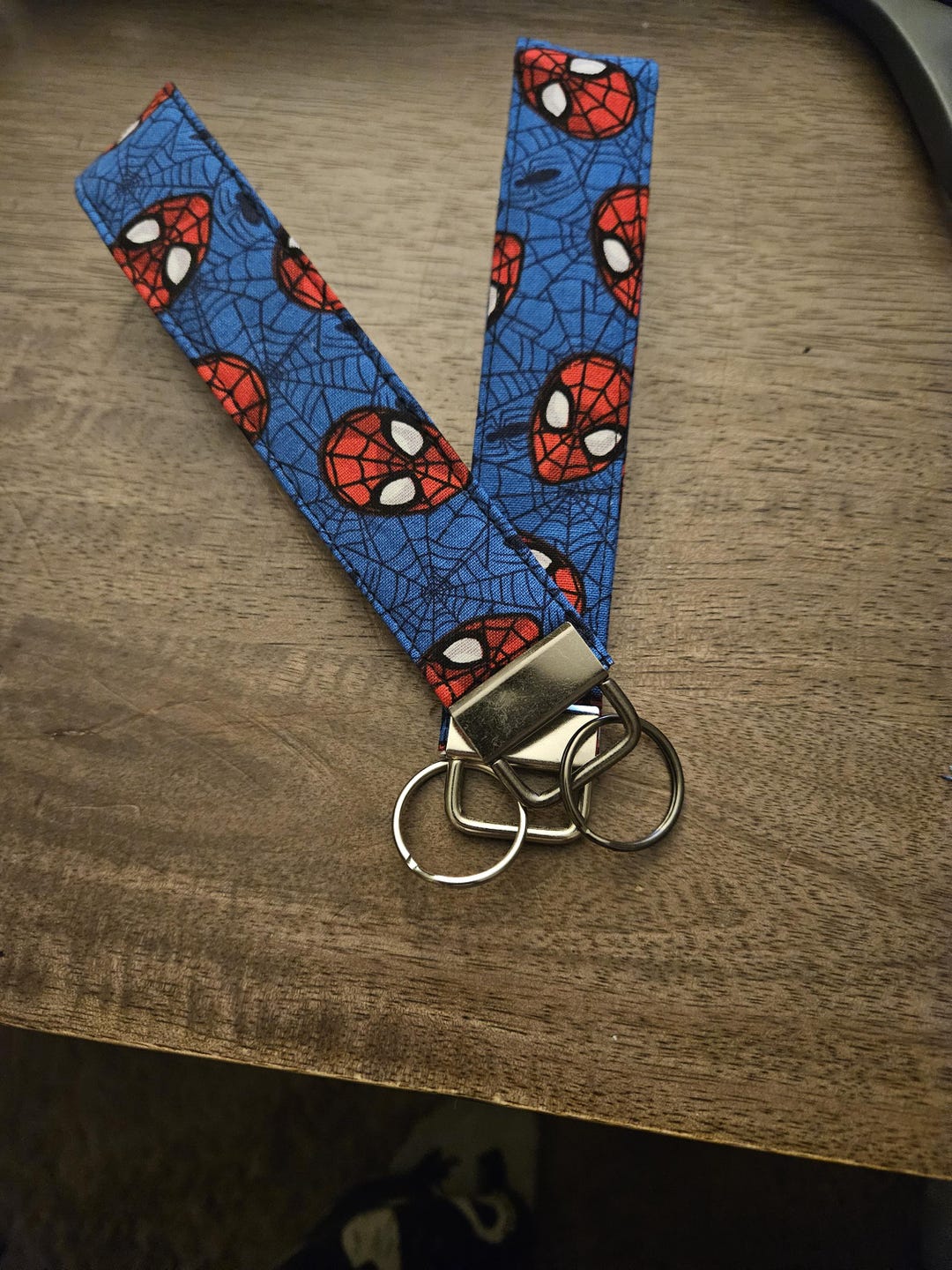 Spider-keychain Wristlet, Keyfob, Keyring, Keychain, Bracelet, Fabric ...
