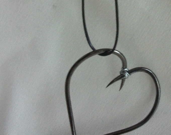 Fish Hook Heart - Etsy
