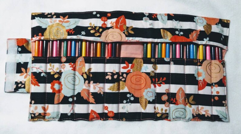 Colored Pencil Roll Gel Pen Roll Colored Pencil Holder | Etsy