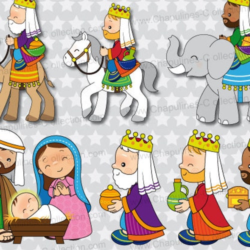 Nativity Clipart Set 215 - Etsy