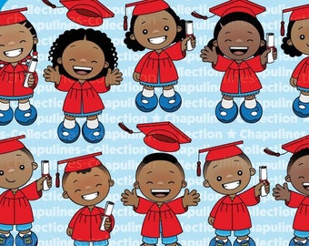 Graduation Clip Art Red Gown School Clipart School | Etsy