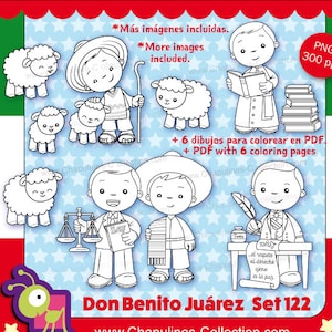 Benito Juárez Clipart, Black and White, Mexico, President, History of ...