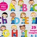 Alphabet Clip Art, From A to Z, PNG Images, Set 151 - Etsy Canada