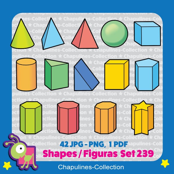 Clipart Figuras Geométricas Producto Digital Jpg Png Pdf Etsy México