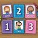 Printable Numbers - English - Matching Cards - DIY Memory Game - School ...