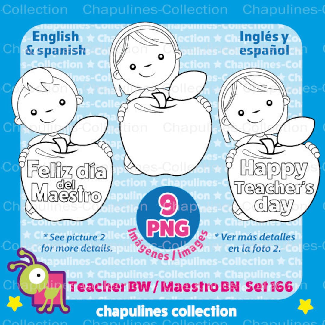 Teacher's Day Clipart, Teacher Appreciation Day, Apple Clipart, Kids ...