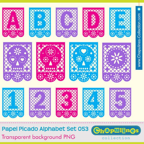 Papel Picado Clipart - Etsy