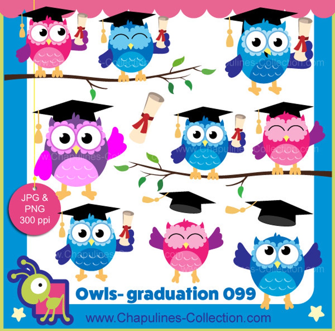 Owl Graduation Clipart