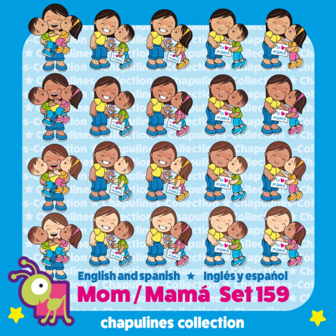 Mom Clipart Mother's Day Mamá Día De Las Madres - Etsy