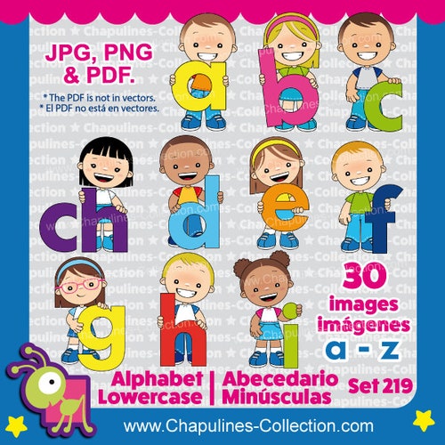 Alphabet Clip Art From A to Z PNG Images Set 151 - Etsy Canada