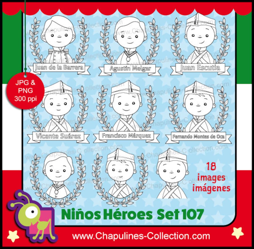 Boy Heroes Clip Art Black and White, the Battle of Chapultepec, Digital ...