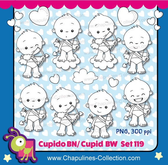 Cupid Clipart Black And White