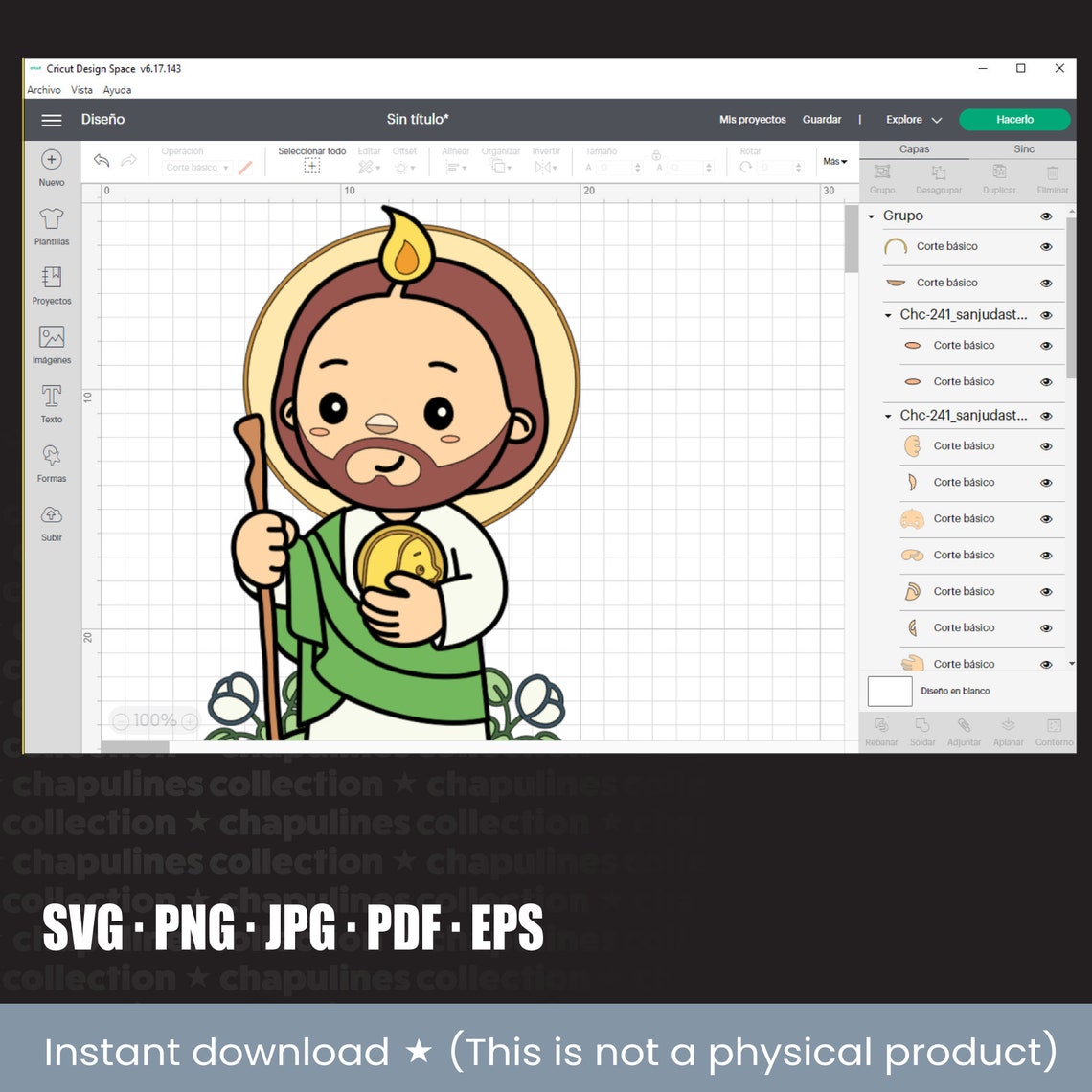 St Jude Svg Jpg Png Eps Pdf 3 Images Set 241 | Etsy