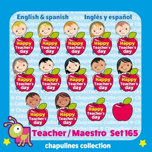 Teacher's Day Clipart, Teacher Appreciation Day, Apple Clipart, Kids ...