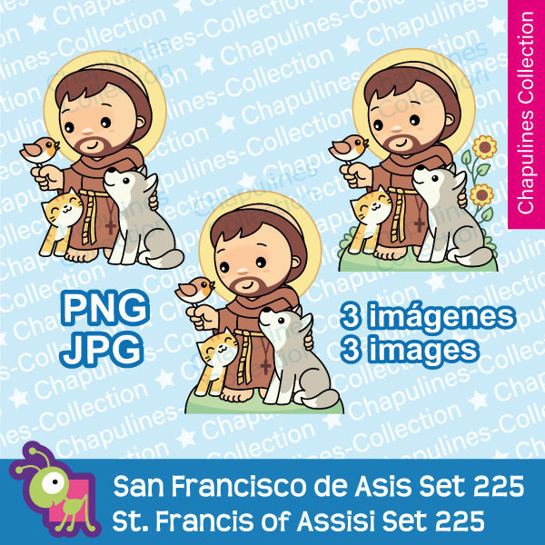 Clipart St. Francis of Assisi Set 225 - Instant Download - Etsy