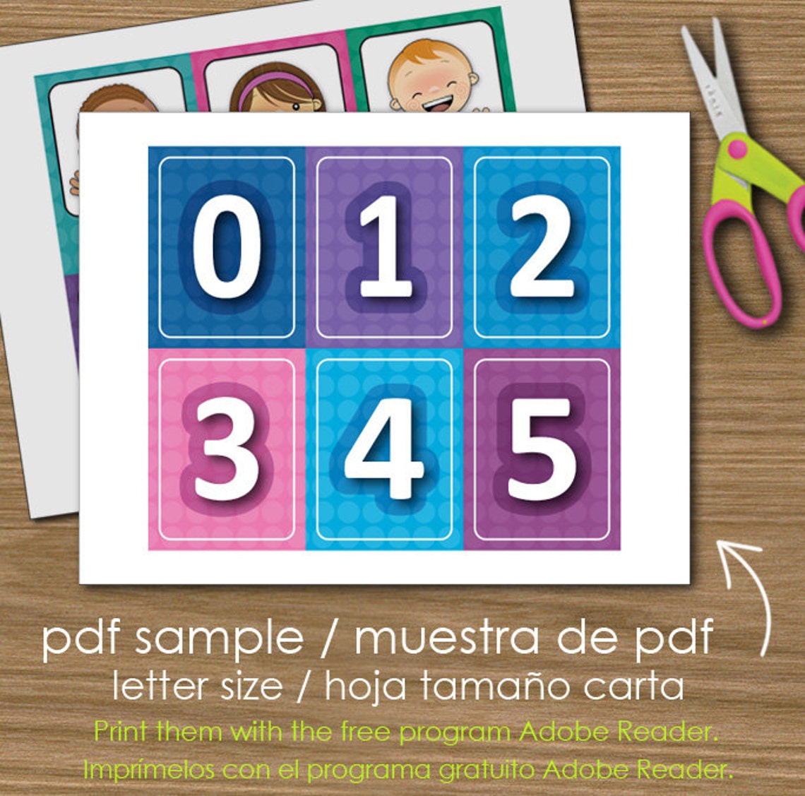 Printable Numbers English Matching Cards DIY Memory Game | Etsy