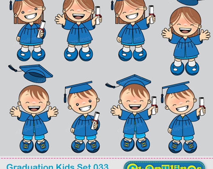 Graduation Kids Clipart, Vector Preschool, Student PNG, Diploma ...