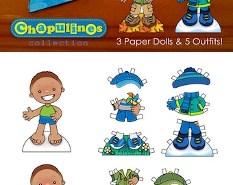 Paper Dolls Printable Seasons of the Year Girls Full Color Set 021 - Etsy