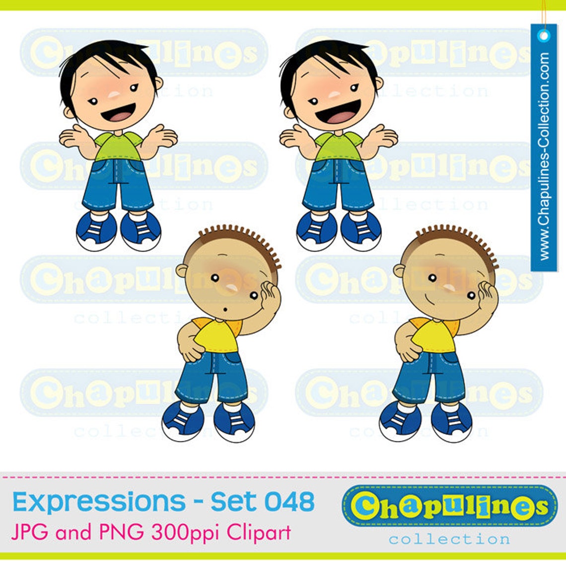 Kids Expressions Clipart Kids Illustrations School Images - Etsy