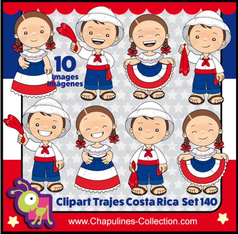 Clipart Costa Rica, PNG Images Set 140 - Etsy Canada