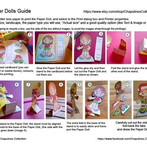 Christmas Paper Dolls Boy and Girl, Color and B/W Coloring Pages - Etsy