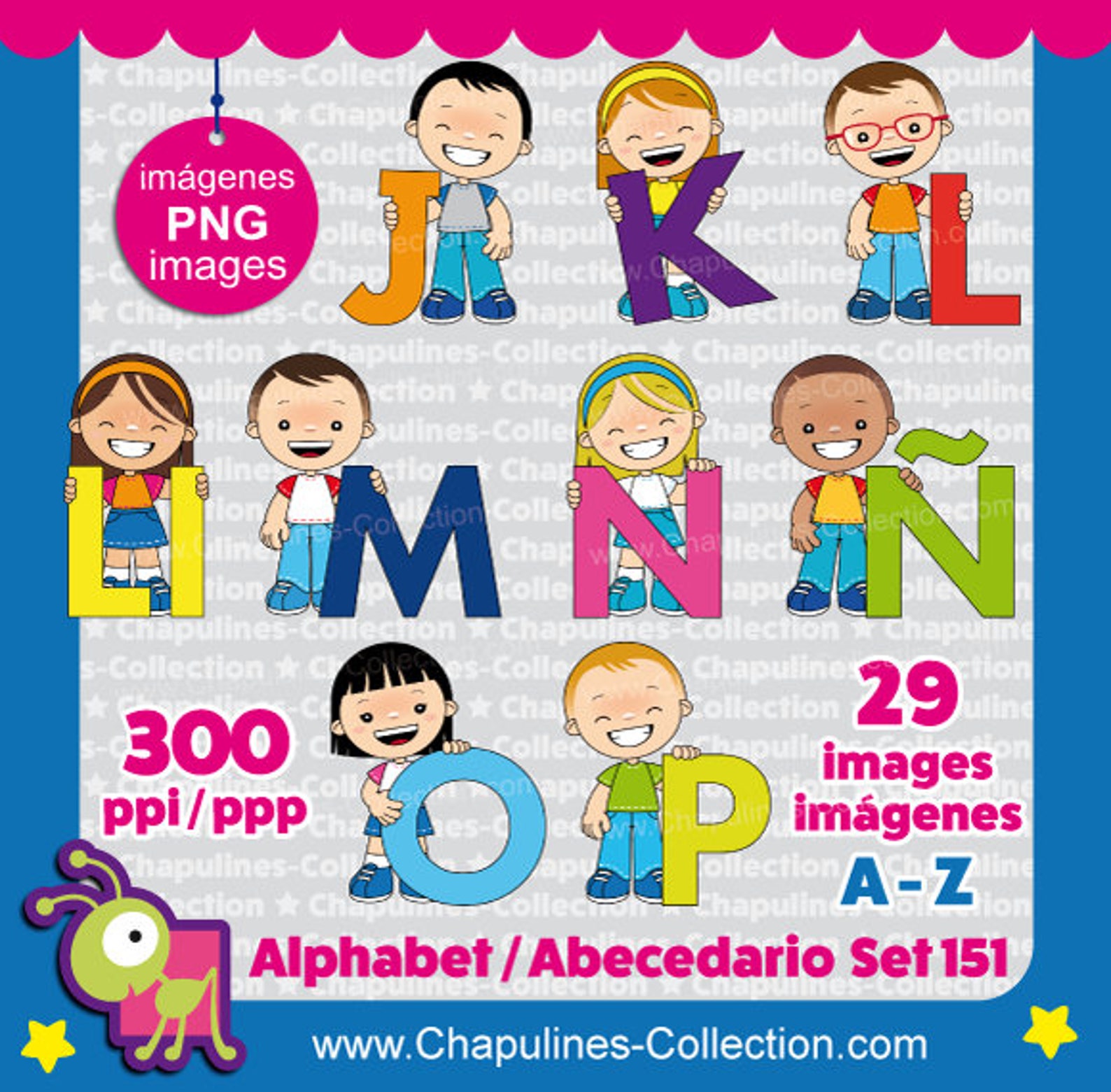 Alphabet Clip Art From A to Z PNG Images Set 151 - Etsy Canada