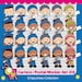 Postal Worker Clipart, Mailman, Mailwoman, Mail Carrier, Mail Set 213 ...
