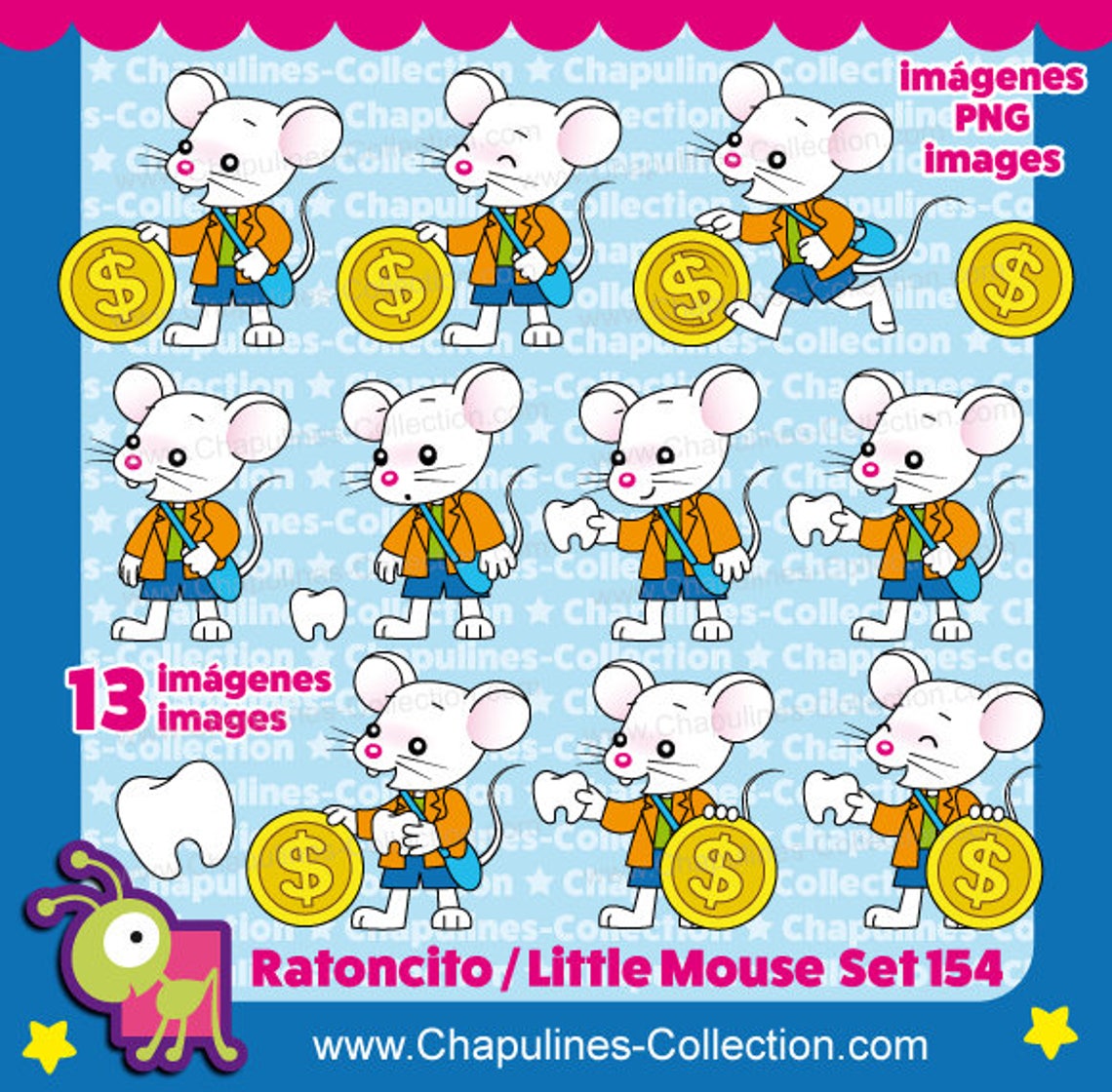 The Tooth Mouse Clipart, Little Mouse, Ratoncito De Los Dientes ...