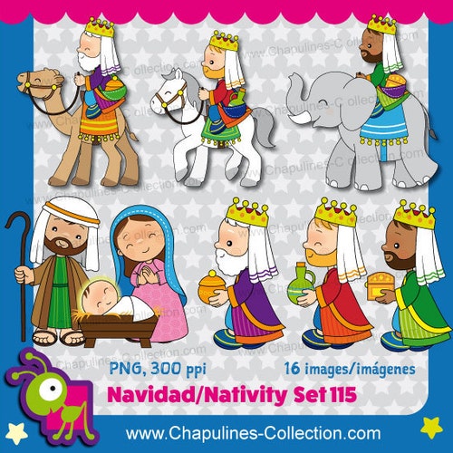 Nativity Clipart Set 215 - Etsy