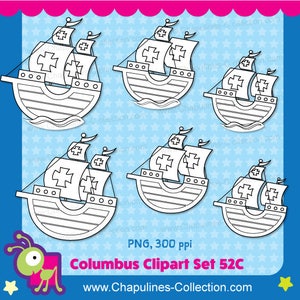 Columbus Clipart Black and White, the Discovery of America, Columbus ...