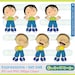 Kids Expressions Clipart, Kids Illustrations, School Images 048 - Etsy