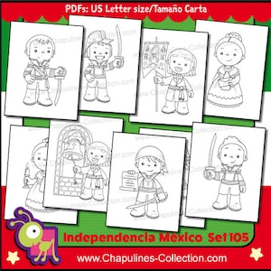 Mexican Independence Clip Art Black and White, Heroes, Coloring Pages ...