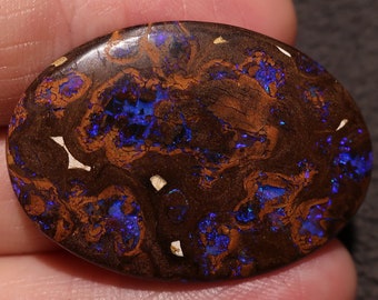 Australian Boulder Opal Matrix With Bright Green and Blue - Etsy